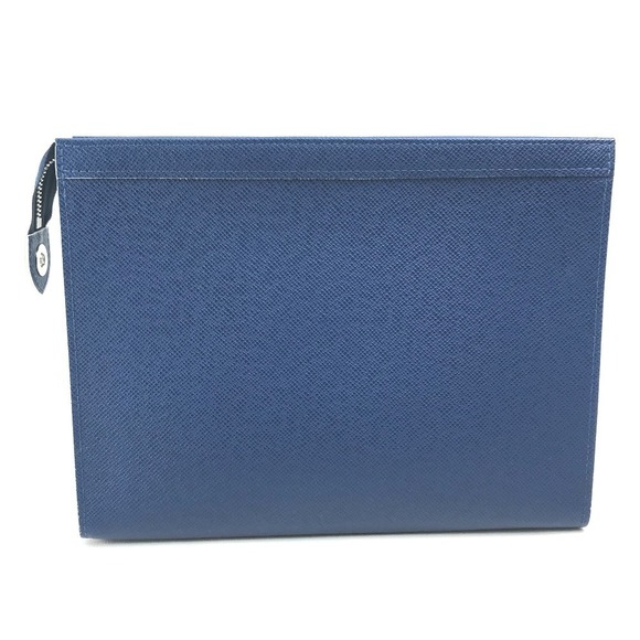 Louis Vuitton | Bags | Louis Vuitton Leather Taiga Blue Cobalt Voyage ...